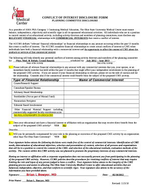 PLANNING COMMITTEE DISCLOSURE Doc Template | pdfFiller