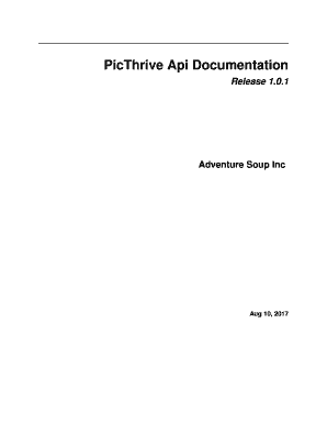 Fillable Online PicThrive Api Documentation Fax Email Print - pdfFiller