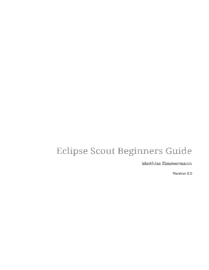 Fillable Online Eclipse Scout Beginners Guide Fax Email Print - pdfFiller