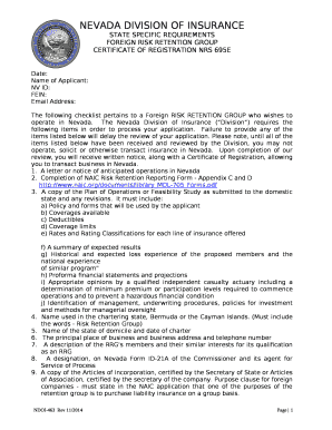 FOREIGN RISK RETENTION GROUP - doi nv Doc Template | pdfFiller