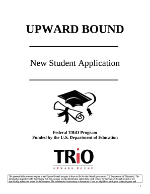 Federal TRiO Program Doc Template | pdfFiller