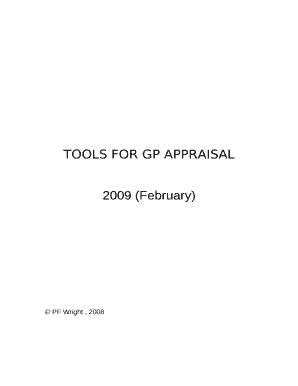 TOOLS FOR GP APPRAISAL Doc Template | pdfFiller
