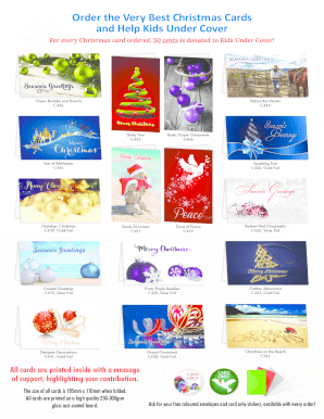 Fillable Online Order the Very Best Christmas Cards Fax Email Print ...