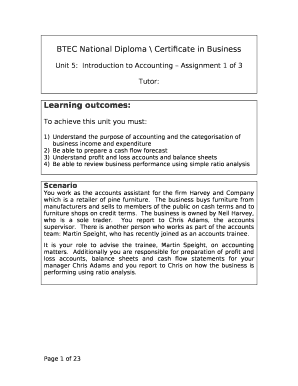 BTEC National Diploma Certificate in Business Doc Template | pdfFiller