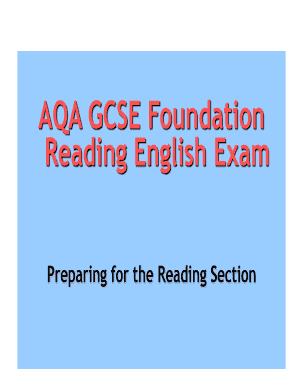 Fillable Online AQA GCSE Foundation Fax Email Print - pdfFiller