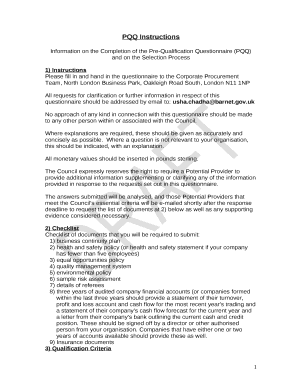 PQQ Instructions Doc Template | pdfFiller