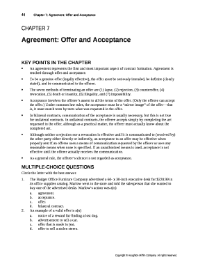 Agreement: Offer and Acceptance Doc Template | pdfFiller
