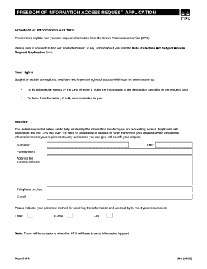 These notes explain how you can request ination from the Crown ...