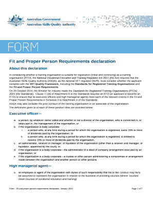 fit and proper Doc Template | pdfFiller