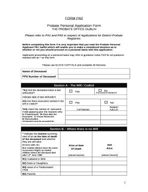 PA2 Doc Template | pdfFiller