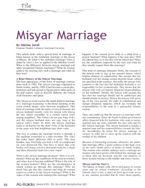 Fillable Online Misyar Marriage Fax Email Print - pdfFiller