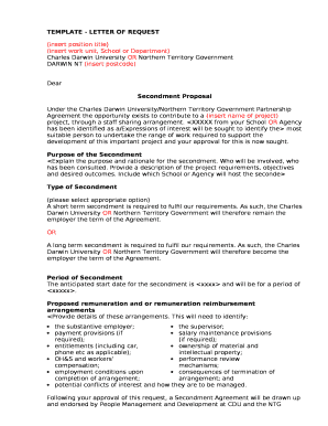 Template - Letter of Request Doc Template | pdfFiller