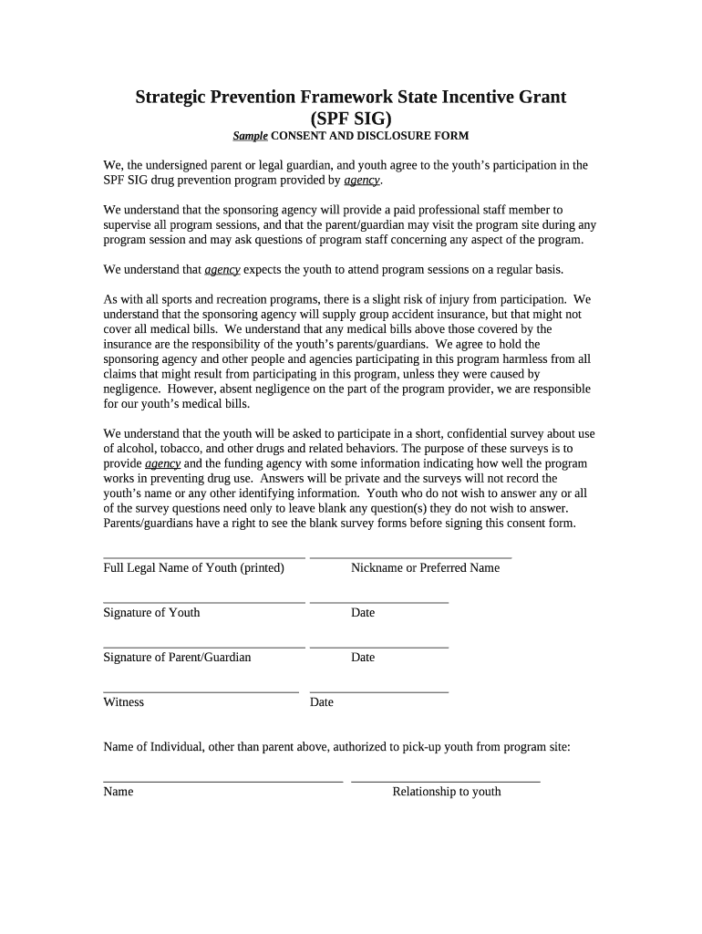 Sample CONSENT AND DISCLOSURE Doc Template | pdfFiller