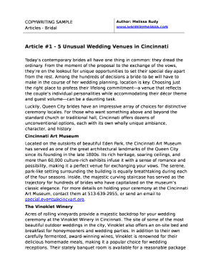 Fillable Online COPYWRITING SAMPLE Fax Email Print - pdfFiller