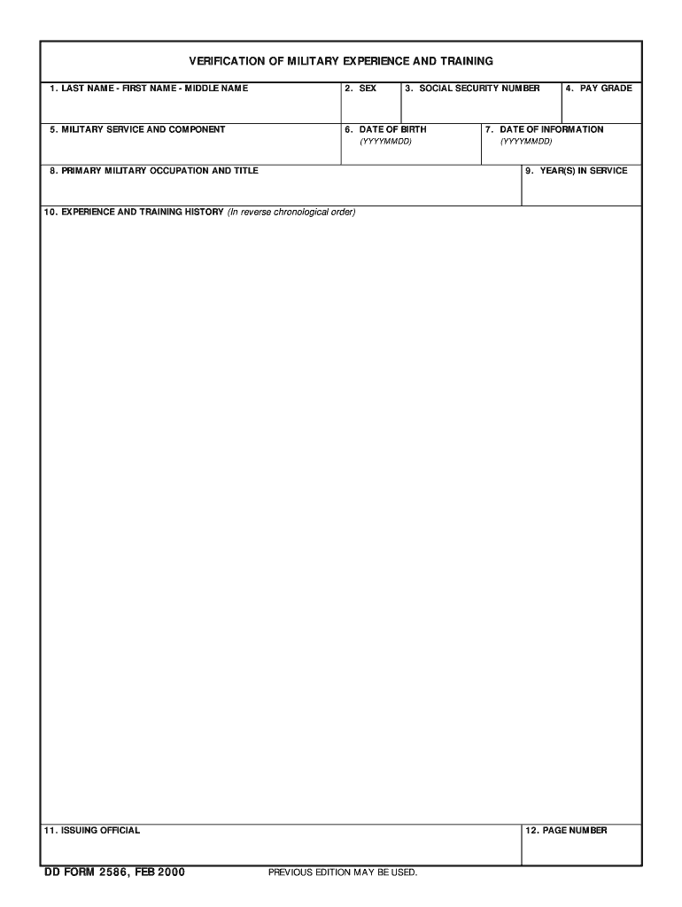 Fillable Online MILITARY SERVICE AND COMPONENT Fax Email Print - pdfFiller