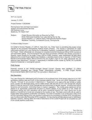 Fillable Online files dep state pa PNDI PROJECT REVIEW ENVIRONMENTAL ...