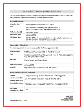 Fillable Online NIST Special Publication 800-57 Part 3 Fax Email Print ...