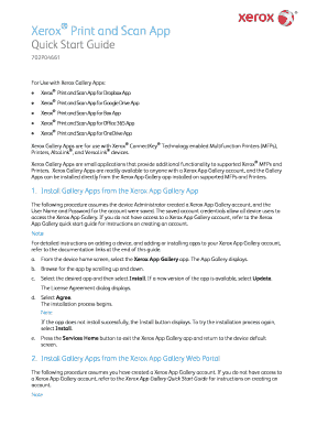 Fillable Online Xerox Print and Scan App Fax Email Print - pdfFiller