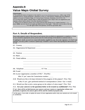 Value Maps Global Survey Doc Template | pdfFiller