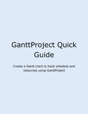 Fillable Online GanttProject Quick Fax Email Print - pdfFiller