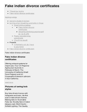 Fillable Online Fake indian divorce certificates Fax Email Print ...