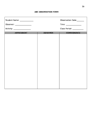 Observation Date: Doc Template | pdfFiller