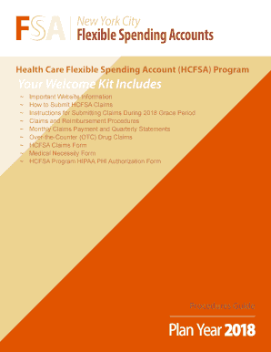 Fillable Online 2018 HCFSA Claims Form - NYC.gov Fax Email Print ...