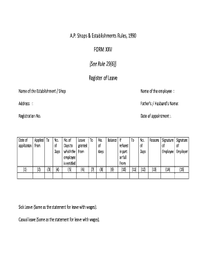 Fillable Online labour telangana gov FORM XXV Fax Email Print - pdfFiller
