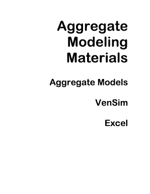 Fillable Online Aggregate Models Fax Email Print - pdfFiller