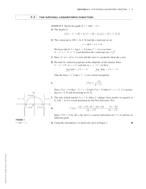 Fillable Online EXAMPLE A Sketch the graph of y ln4 x 2 Fax Email Print ...