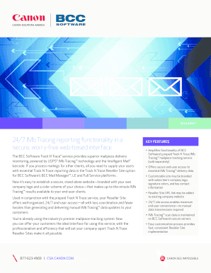 Fillable Online 24/7 IMb Tracing reporting functionality in a Fax Email ...