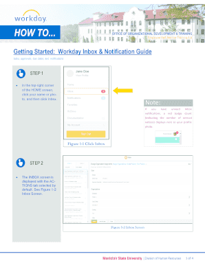 Fillable Online Getting Started: Workday Inbox & Notification Guide Fax Email Print - pdfFiller