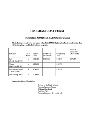 Fillable Online BUSINESS ADMINISTRATION (Certificate) Fax Email Print ...