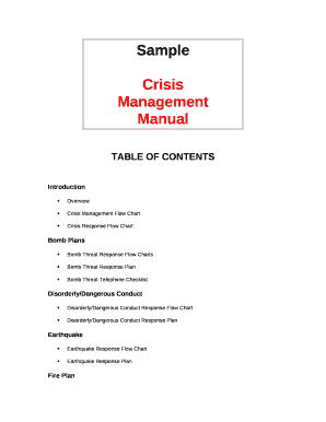 Crisis Management Flow Chart Doc Template | pdfFiller