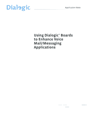 Fillable Online Using Dialogic Boards Fax Email Print - pdfFiller
