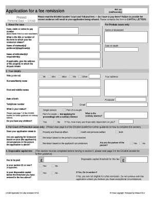 fee remission application Doc Template | pdfFiller