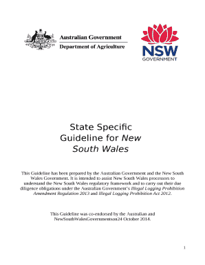 State Specific Guideline for New South Wales Doc Template | pdfFiller