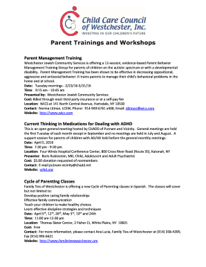 Fillable Online Parent Management Training Fax Email Print - pdfFiller