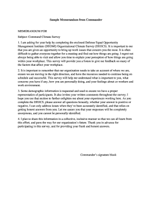 Fillable Online Sample Memorandum from Commander Fax Email Print ...