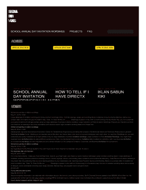 Fillable Online SCHOOL ANNUAL DAY INVITATION WORDINGS Fax Email Print ...