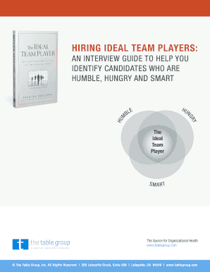 Fillable Online HIRING IDEAL TEAM PLAYERS: Fax Email Print - pdfFiller
