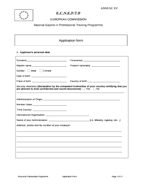 Applicant's personal data Doc Template | pdfFiller