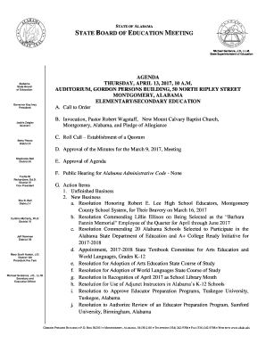 Fillable Online AUDITORIUM, GORDON PERSONS BUILDING, 50 NORTH RIPLEY ...