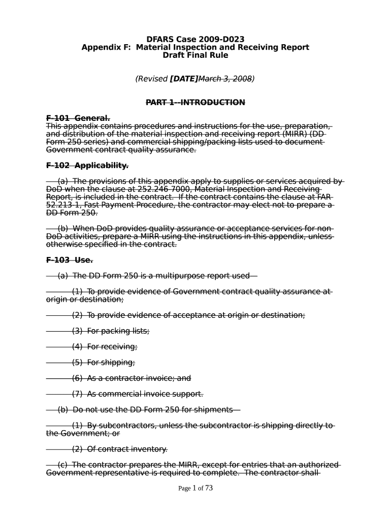 Appendix F:Material Inspection and Receiving Report Doc Template ...
