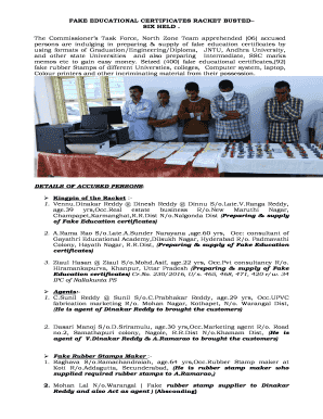 Fillable Online FAKE EDUCATIONAL CERTIFICATES RACKET BUSTED Fax Email ...