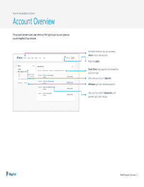 Fillable Online a quick snapshot of your account Fax Email Print ...