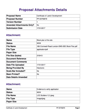 Fillable Online Certificate of Lawful Development Fax Email Print ...