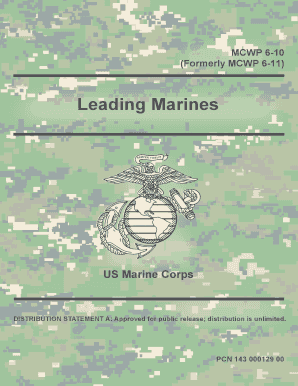Fillable Online (Formerly MCWP 6-11) Fax Email Print - pdfFiller