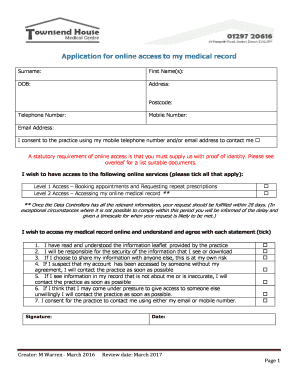 Fillable Online I consent to the practice using my mobile telephone ...