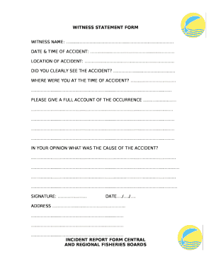 WITNESS NAME: Doc Template | pdfFiller